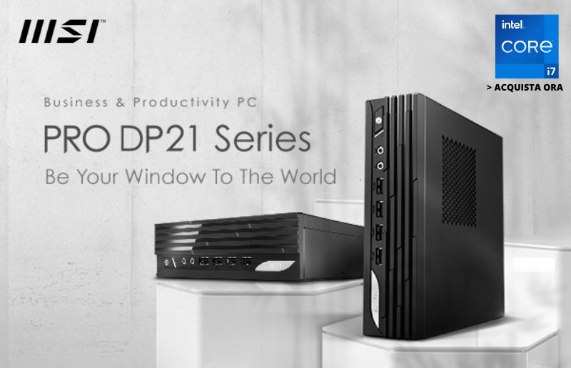 Un laboratorio informatico con PRO DP21 13M